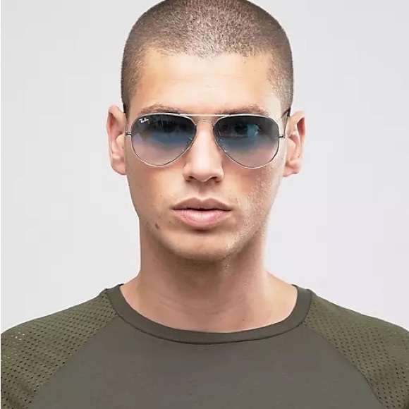 Ray-Ban | Accessories | Like New Blue Gradient Ray Ban Aviator ...